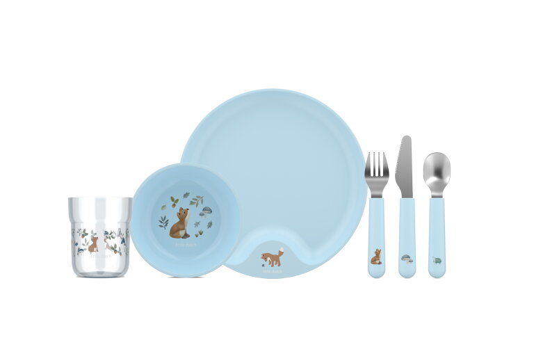 set children's dinnerware mio 6 pcs - forest friends | Mepal