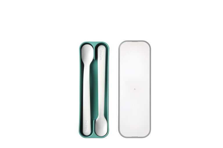 Feeding spoon Mepal Mio set of 2 - Deep turquoise | Mepal