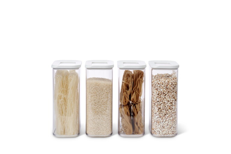 storage box modula 2000 ml set 4 pcs - white | Mepal